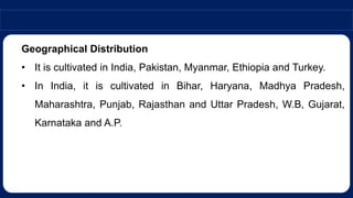 AGR 302 - Lecture 6 - Chickpea and its types | PPTX