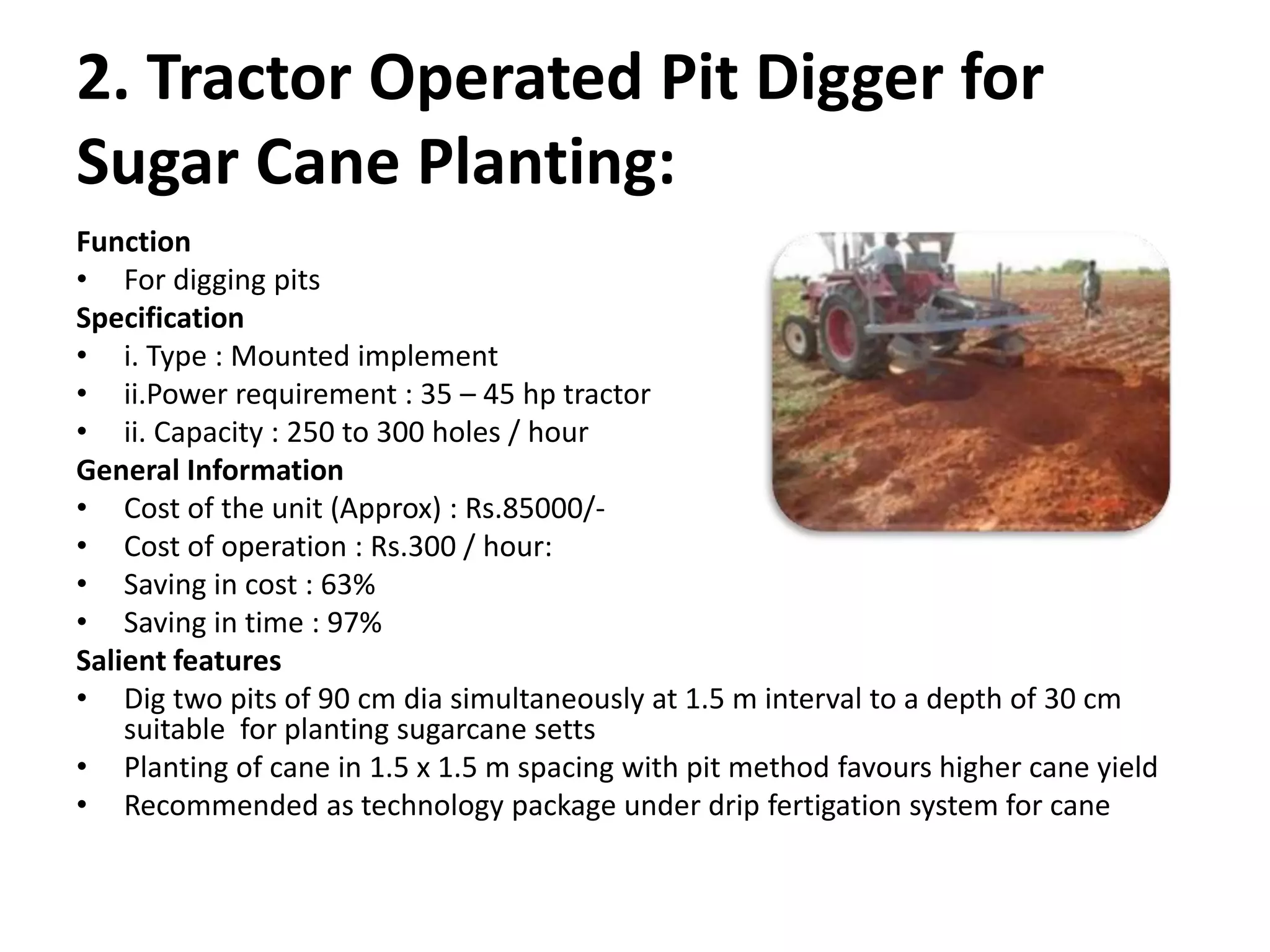 MECHANIZATION OF SUGARCANE | PPTX