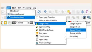 QGIS plugin - Map swipe tool, Attribute based clustering and open layers | PPTX