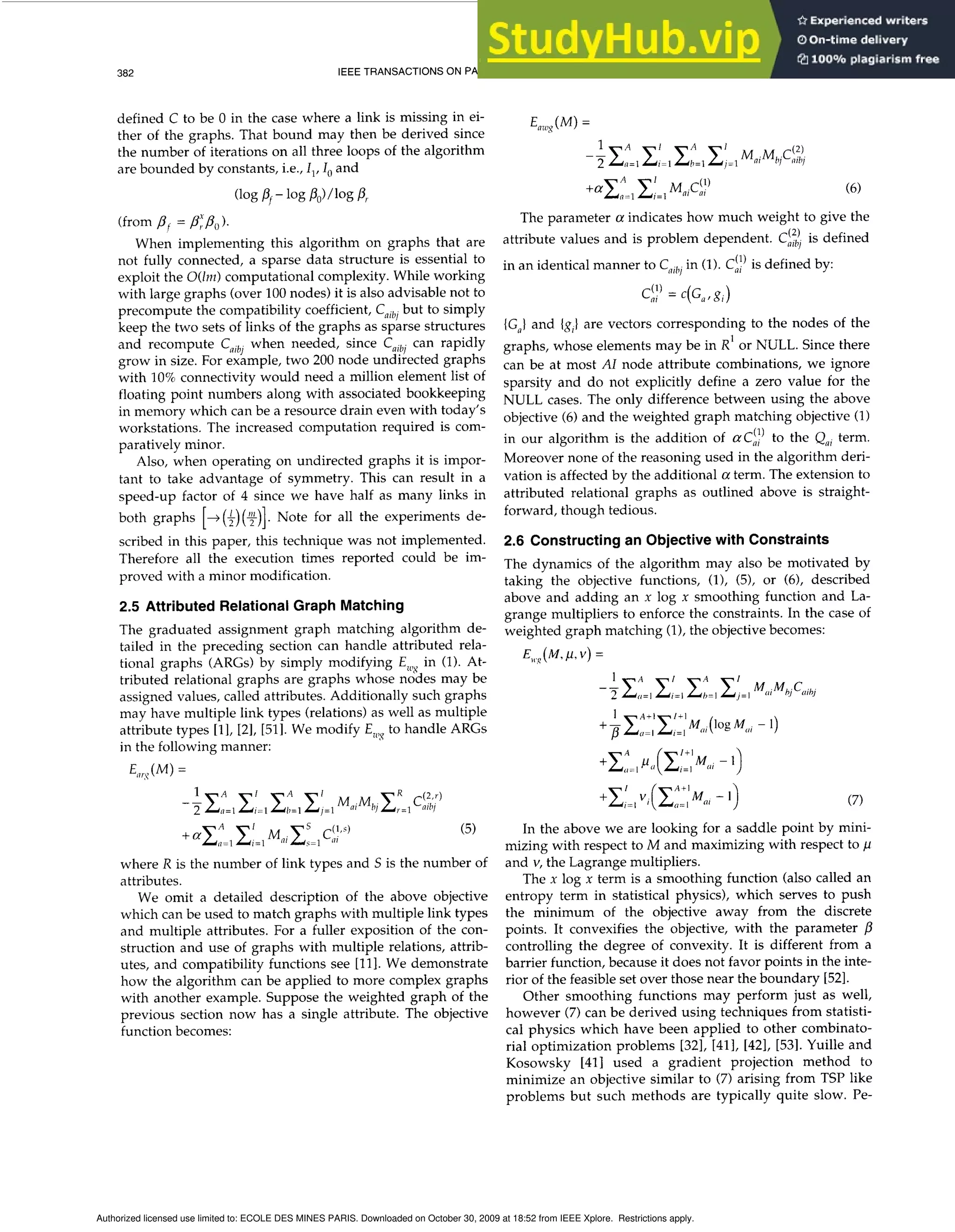 A Graduated Assignment Algorithm For Graph Matching Pdf