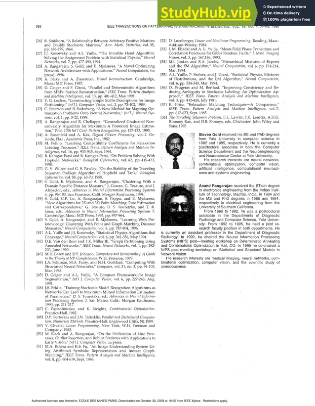 A Graduated Assignment Algorithm For Graph Matching | PDF