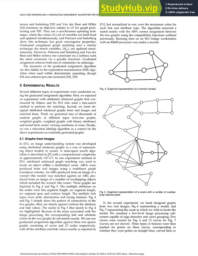 A Graduated Assignment Algorithm For Graph Matching Pdf 5340