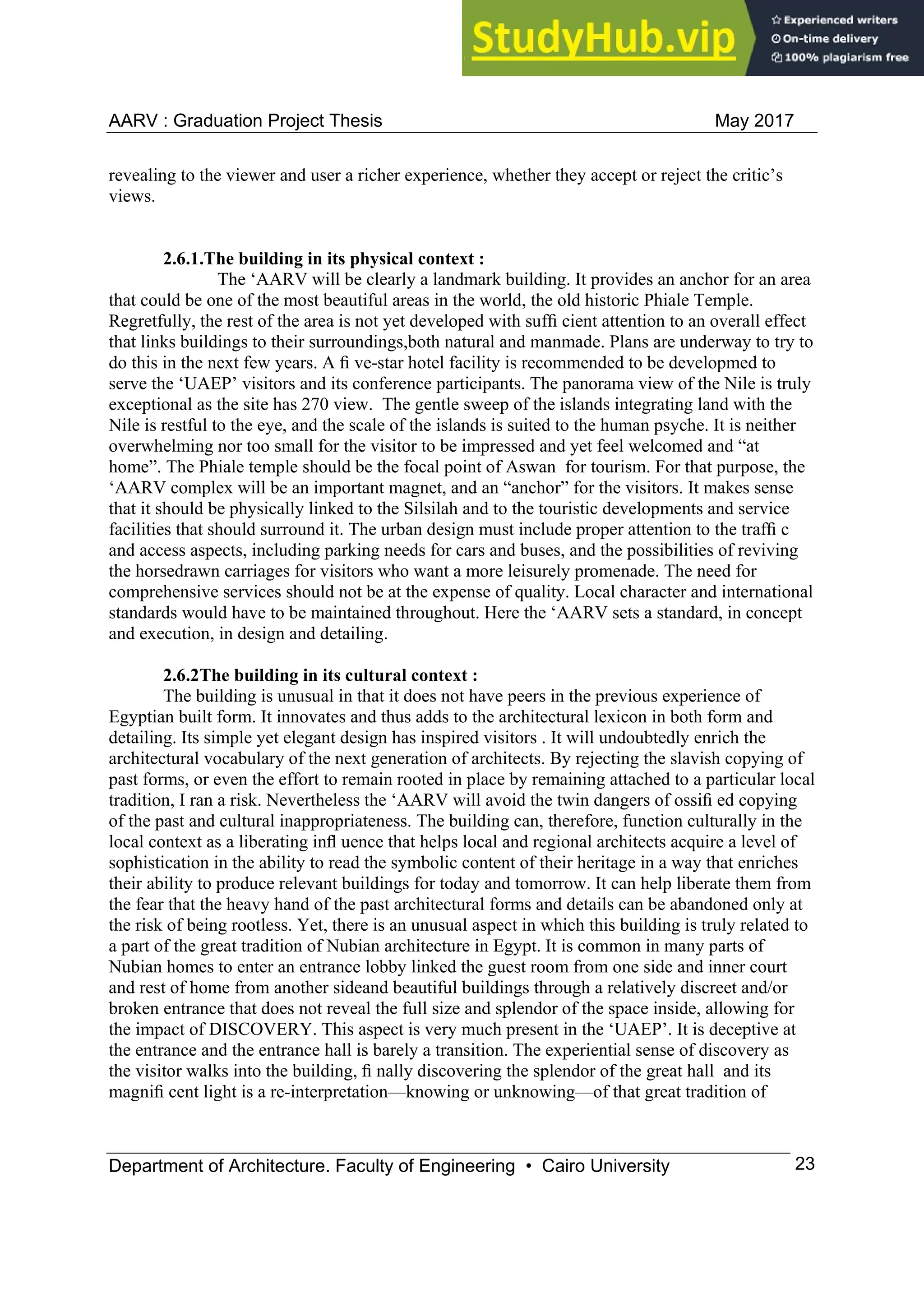 A GRADUATION PROJECT THESIS | PDF