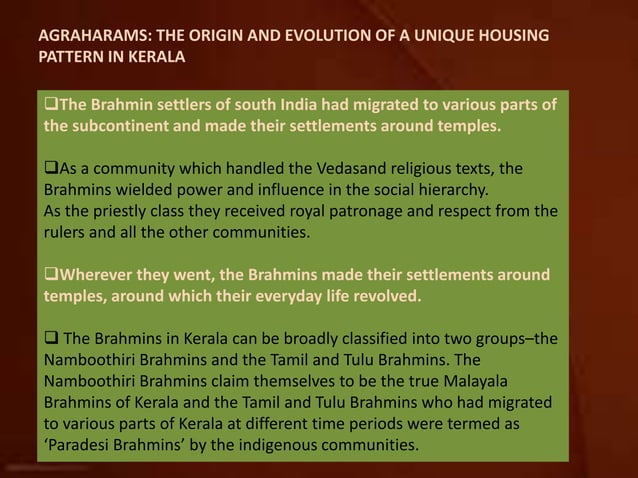 Agraharam | PPTX | Hinduism | Religion & Spirituality