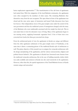 Agraharams The Origin And Evolution Of A Unique Housing Pattern In ...