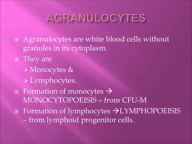AGRANULOCYTES.ppt | Blood Disorders | Diseases and Conditions