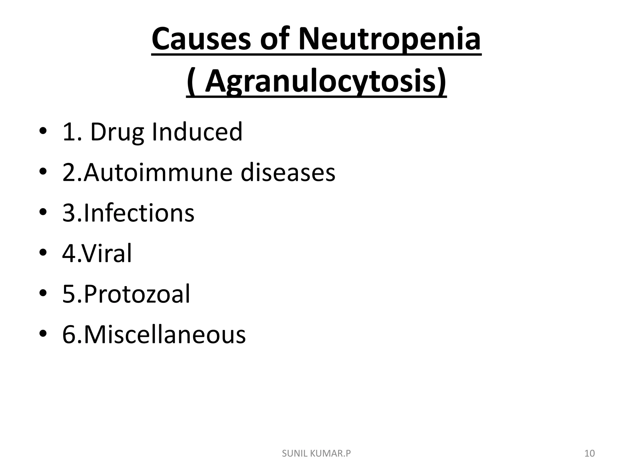 Agranulocytosis | PPTX