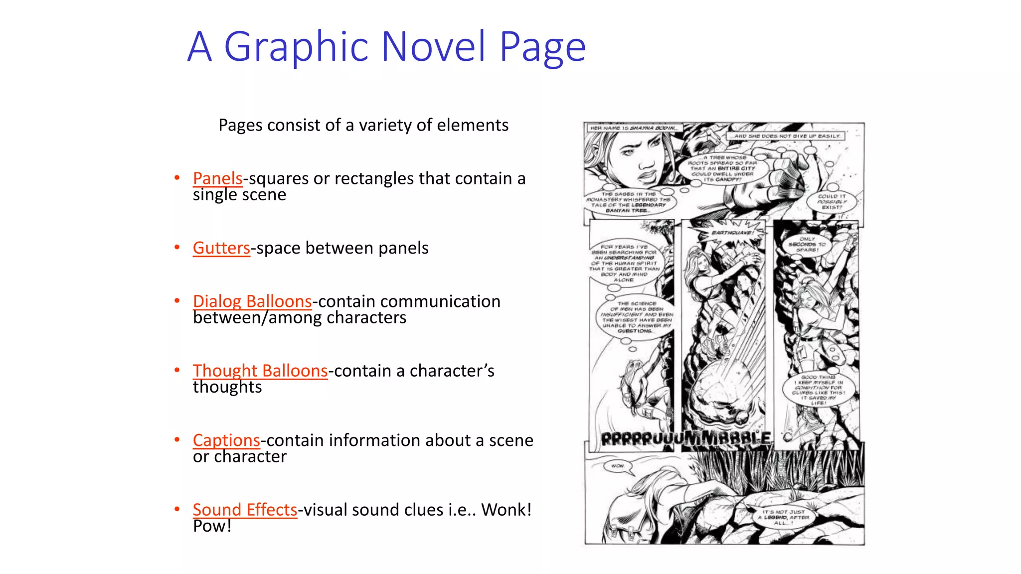 A graphic novel page | PPTX