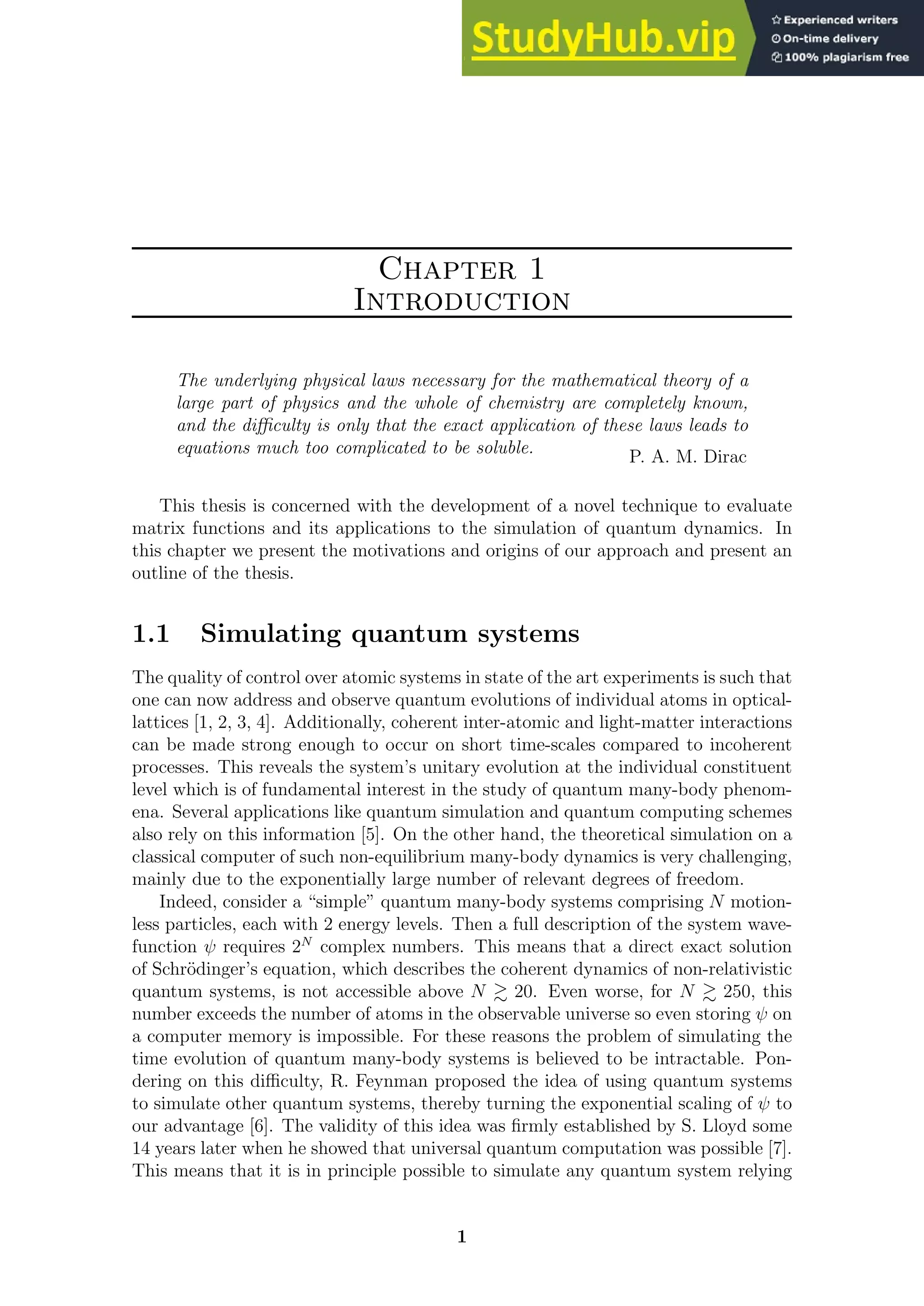 A Graph Theoretic Approach To Matrix Functions And Quantum Dynamics ...