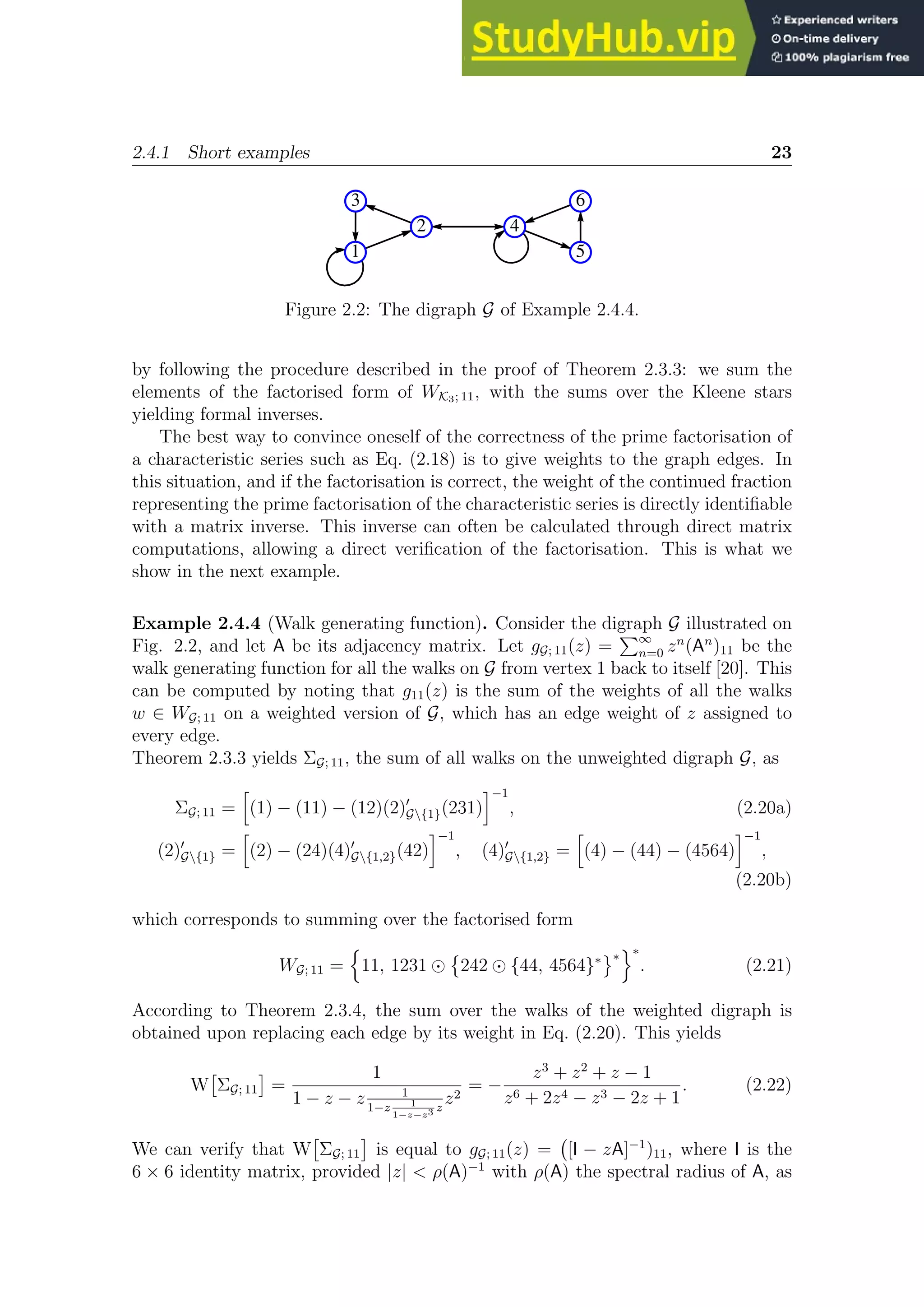 A Graph Theoretic Approach To Matrix Functions And Quantum Dynamics (PhD Thesis) | PDF