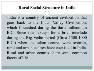 Agrarian legislation and rural social structure | PPTX