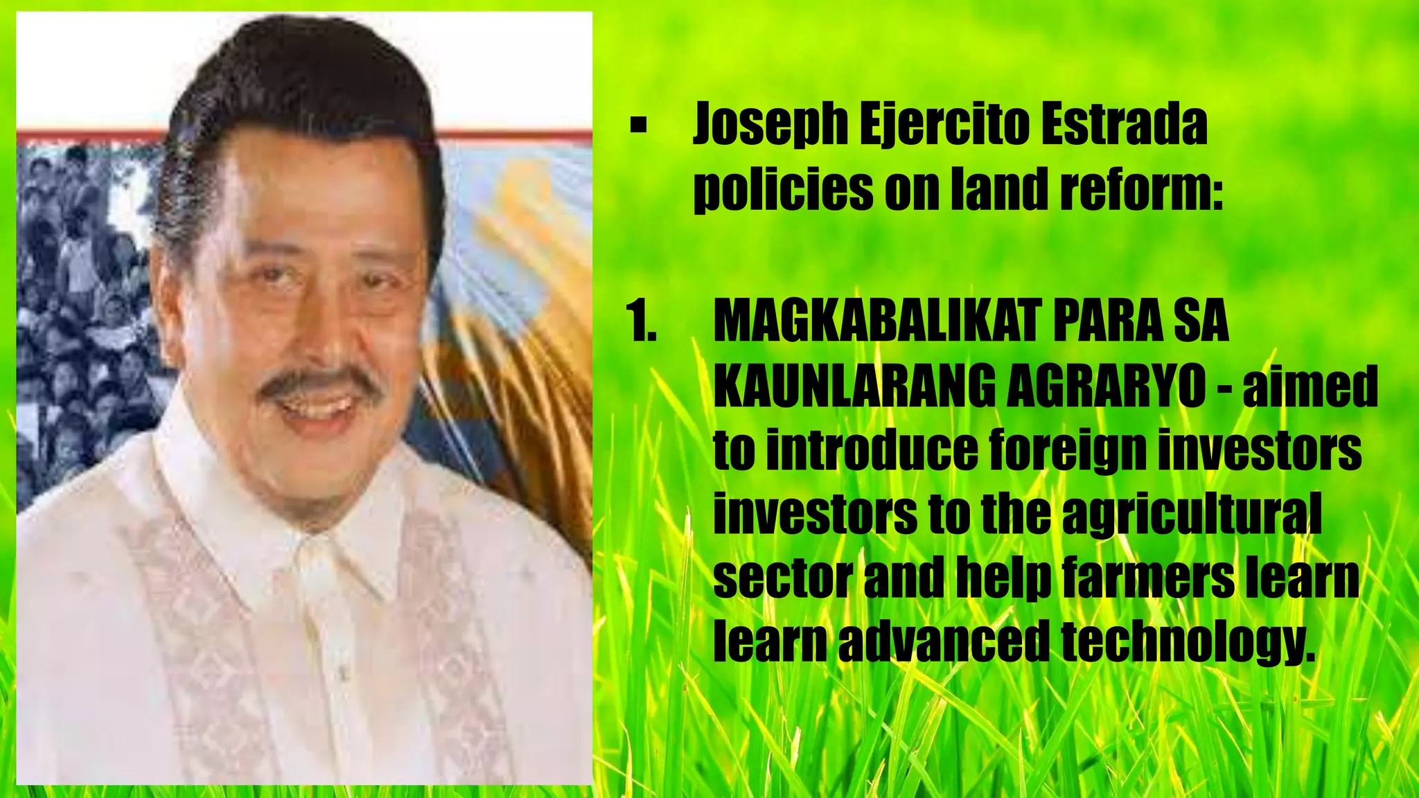 Agrarian Reform in the Philippines | PPTX
