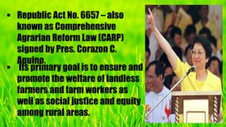 Agrarian Reform in the Philippines | PPTX