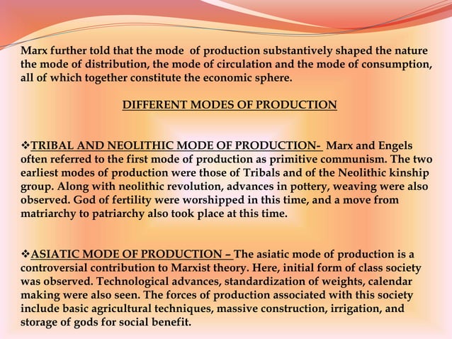 Agrarian society and modes of production | PPTX