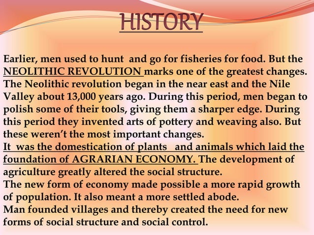 Agrarian society and modes of production | PPTX