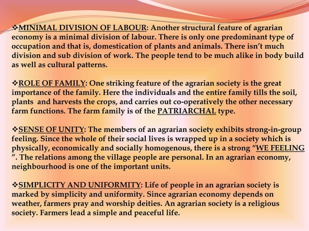 Agrarian society and modes of production | PPTX