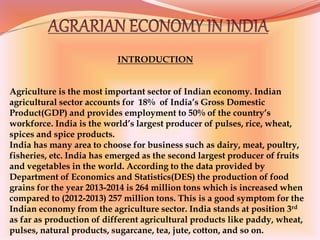 Agrarian society and modes of production | PPTX