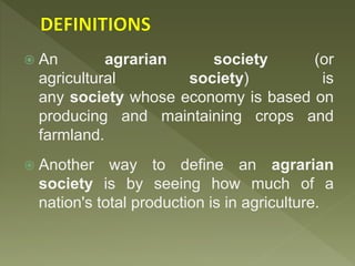 Agrarian struggle | PPTX