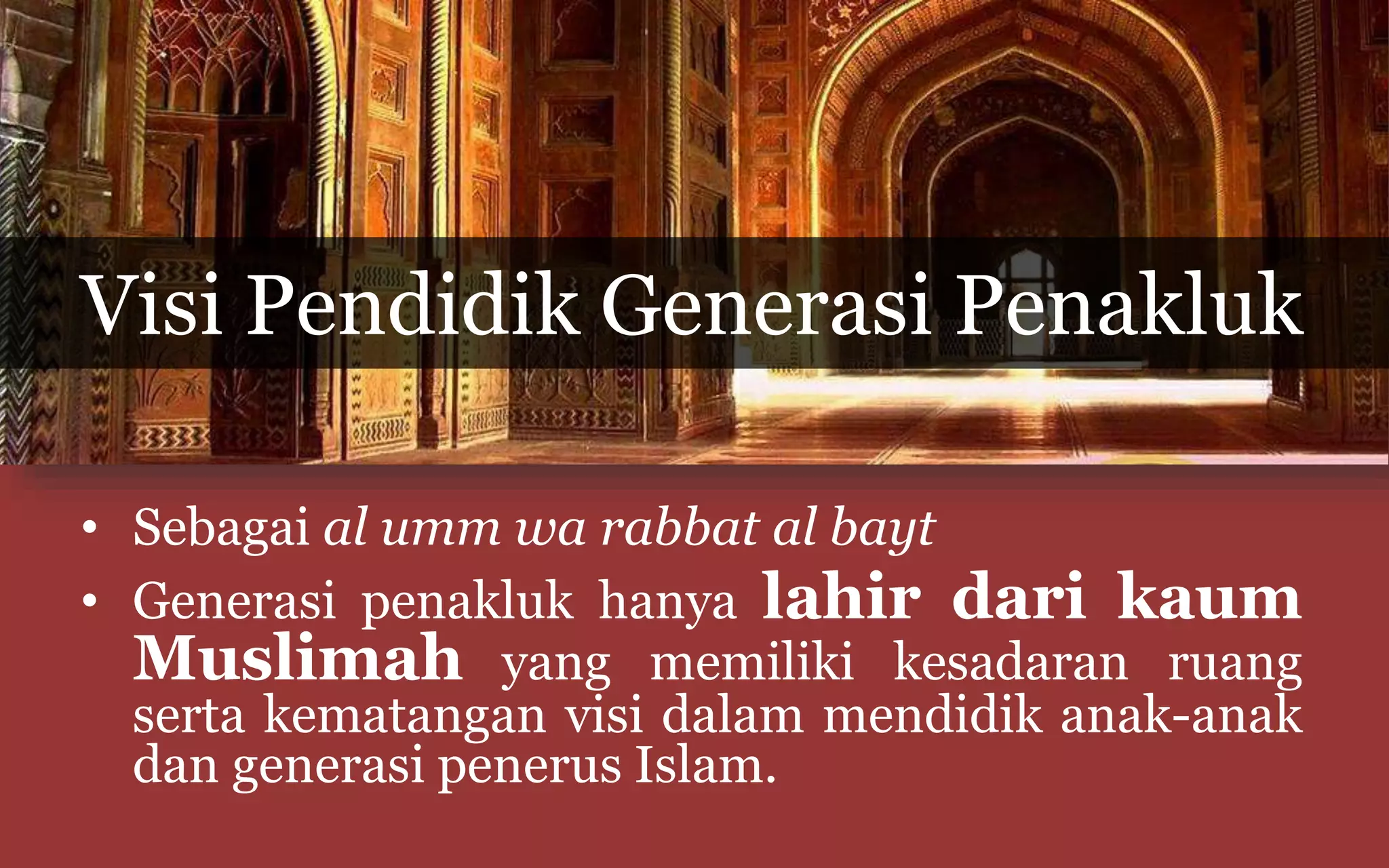 Agraris menjadi muslimah negarawan | PPTX