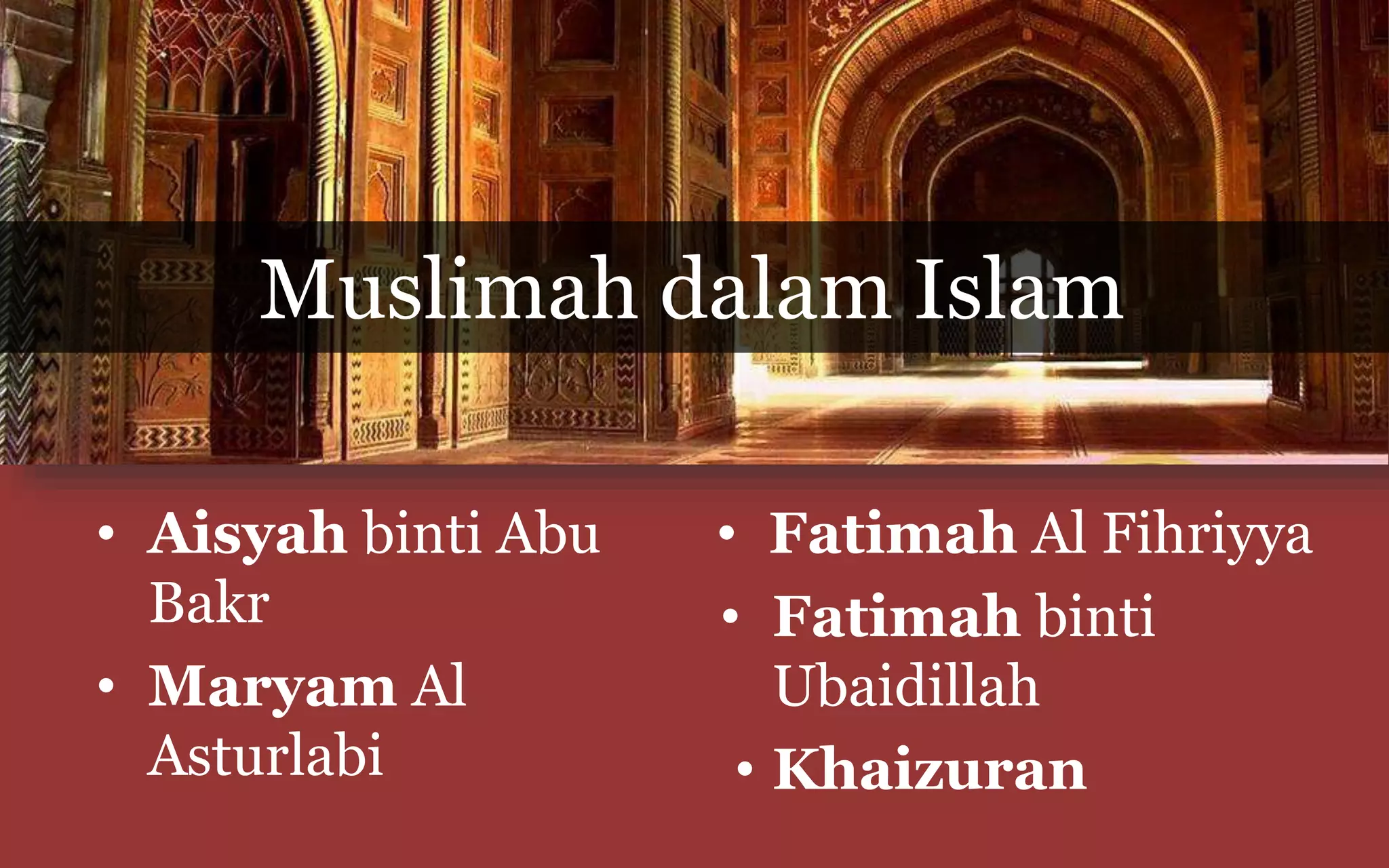 Agraris menjadi muslimah negarawan | PPTX