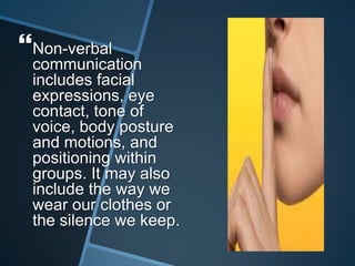 NON-VERBAL COMMUNICATION | PPT
