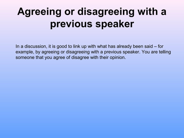 Agree and disagree | PPT