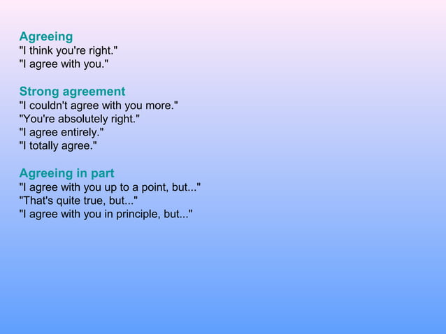 Agree and disagree | PPT