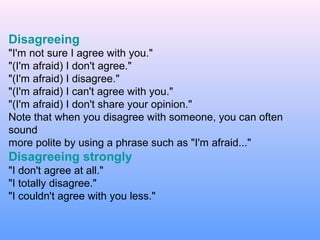 Agree and disagree | PPT