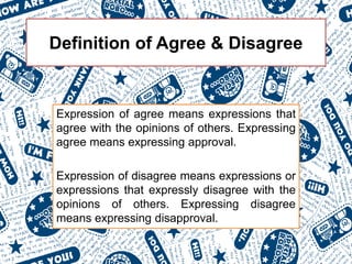 Agree and disagree | PPTX