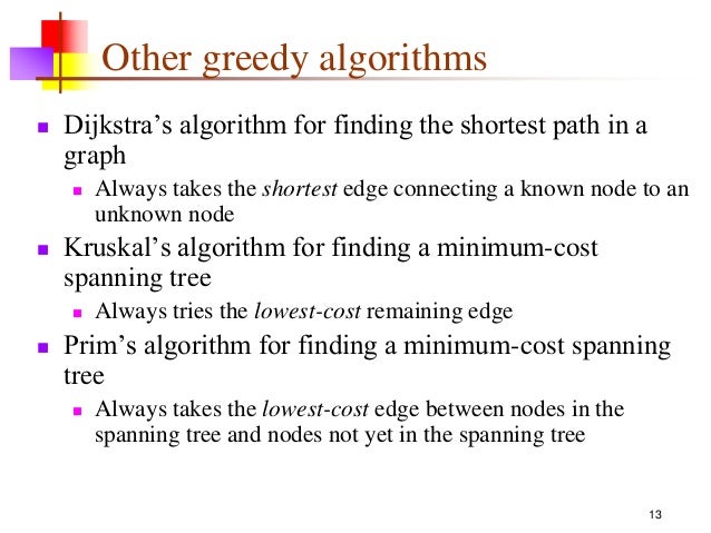 A greedy algorithms