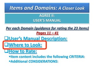 AGREE II Instrument: Assessment of the Quality of Clinical Practice ...