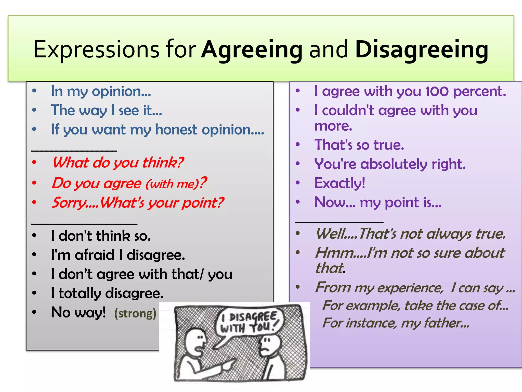 Agreein & disagreeeing | PPT