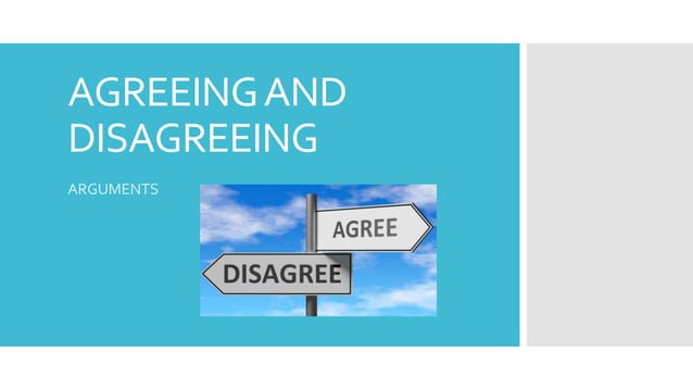 Agreeing and disagreeing .pptx