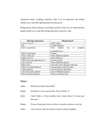 rpp agreement and disagreement KTSP | DOC