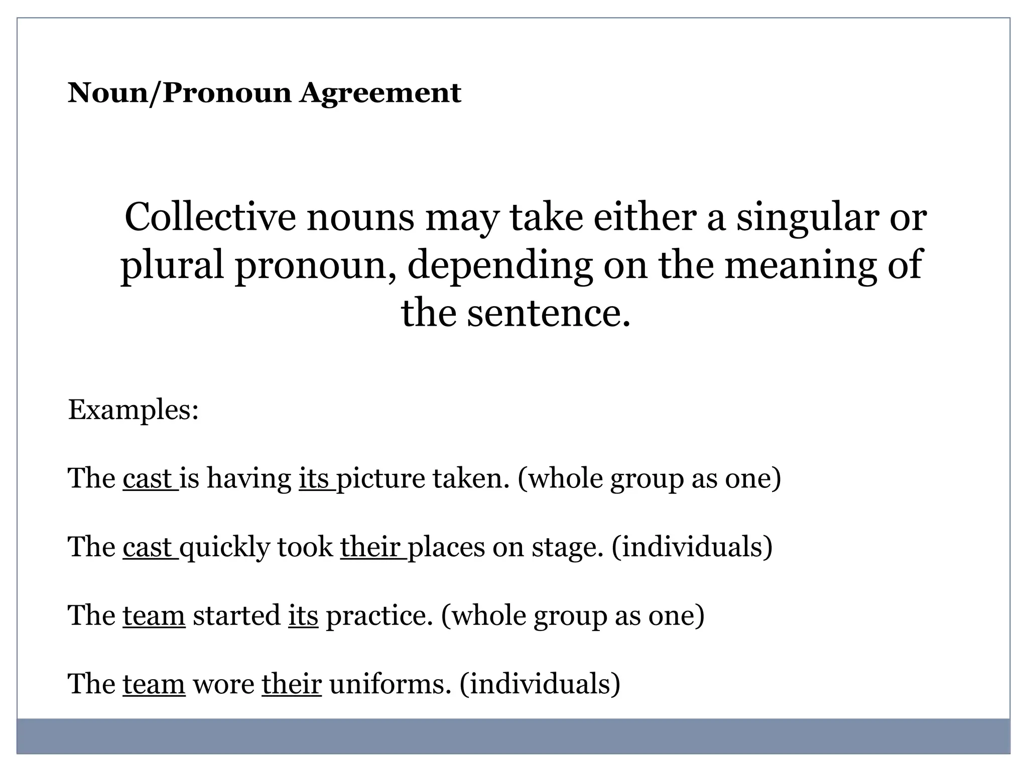 Noun/pronoun agrement and noun/verb agreement | PPTX