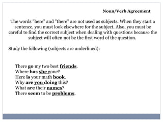 Noun/pronoun agrement and noun/verb agreement | PPTX