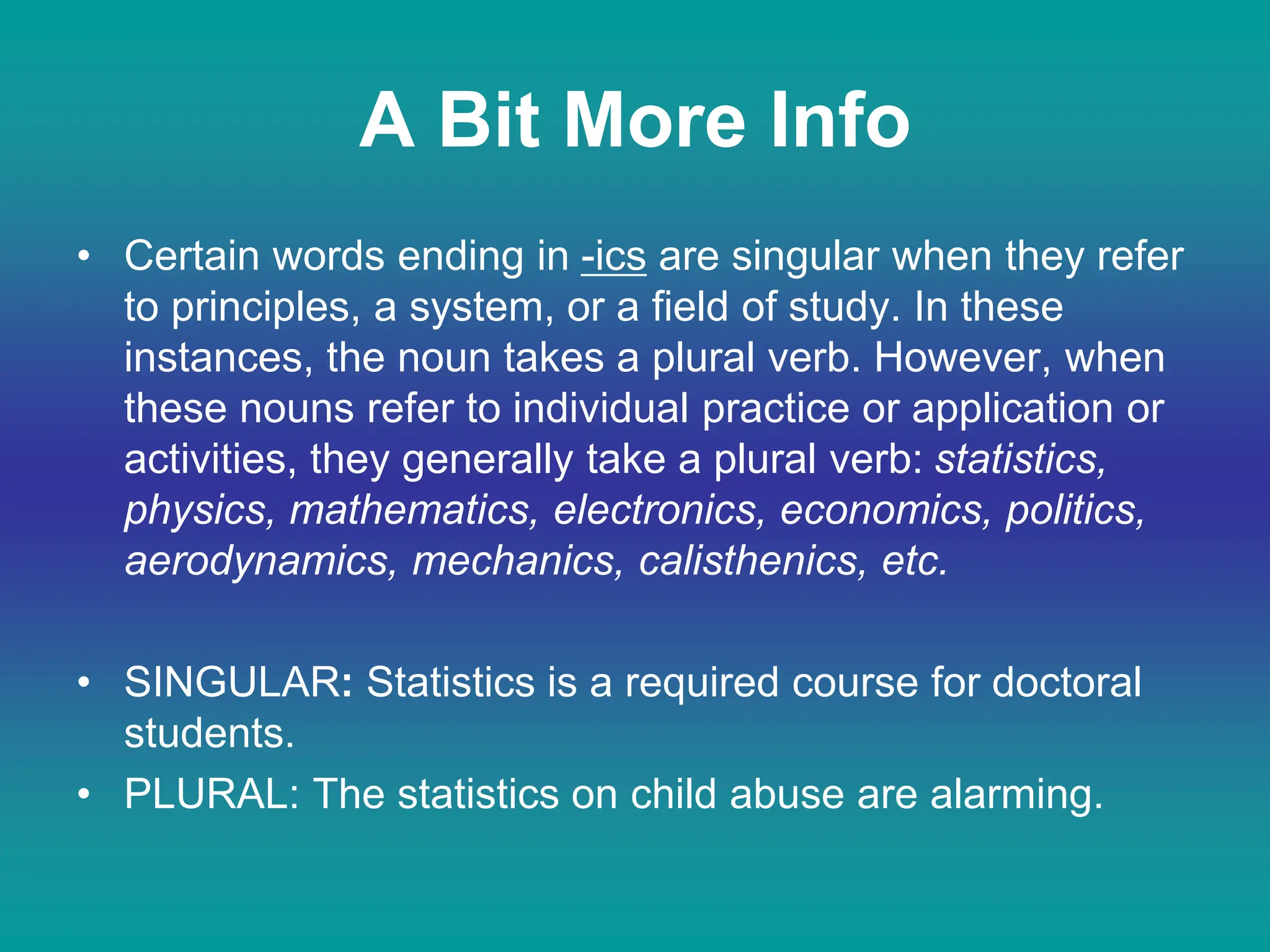 Agreement---singular-subjects-14.ppt