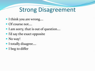Agreement and Disagreementx merupakan bagian dari bahasa | PPT
