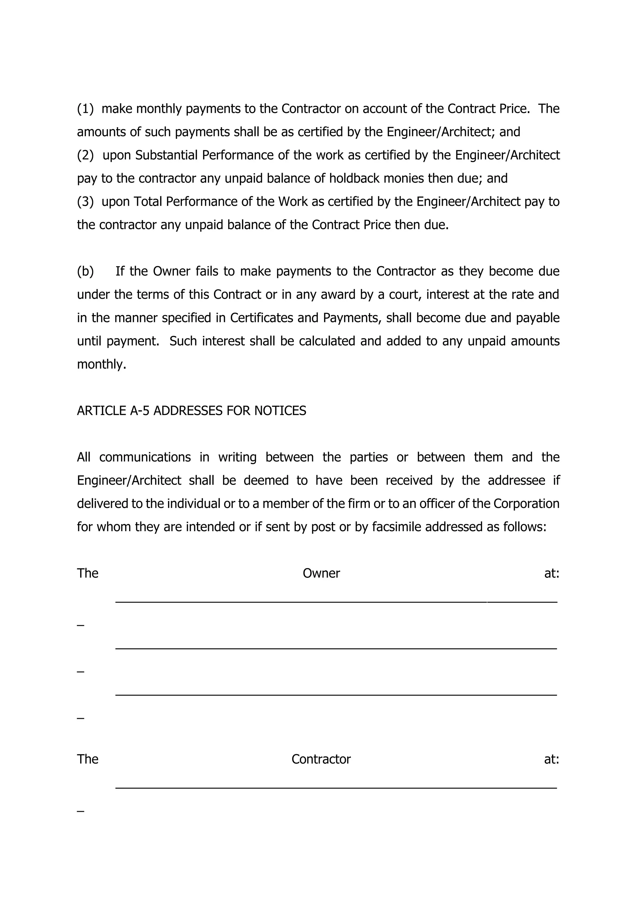 AGREEMENT BETWEEN OWNER AND CONTRACTOR | PDF | Business | Business and ...