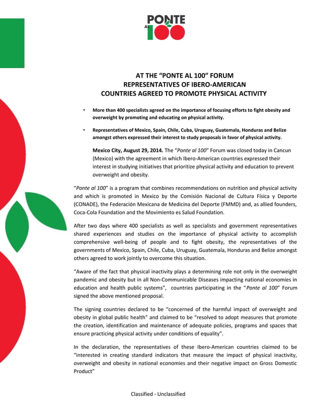 At International Forum Ponte al 100, representatives of Ibero-American ...