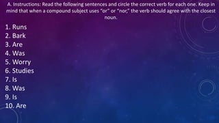 Agreement of Subject and Verb.pptx