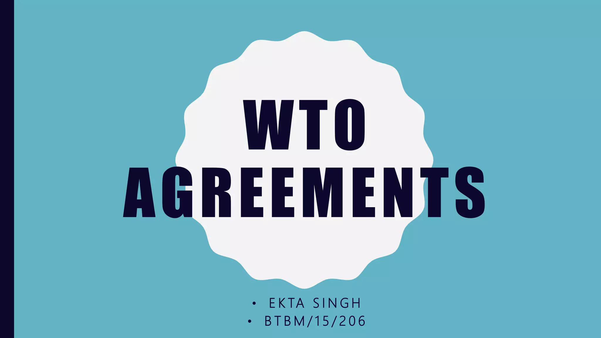 WTO Agreements | PPTX