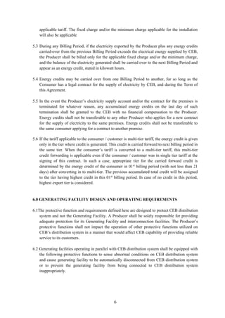 Agreements for Net metering, Net accounting, Net plus | PDF