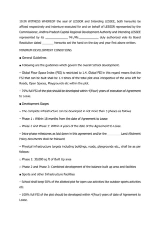 AGREEMENT TO LEASE | PDF