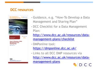 Developing a Data Management Plan | PDF