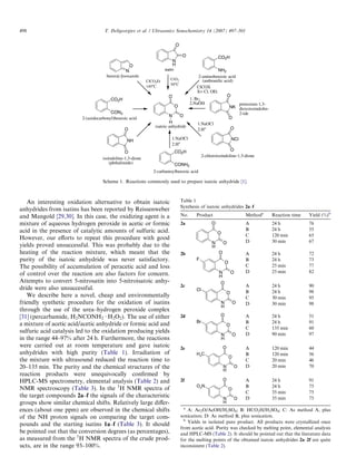 A green synthesis of isatoic anhydrides from isatins with urea–hydrogen ...