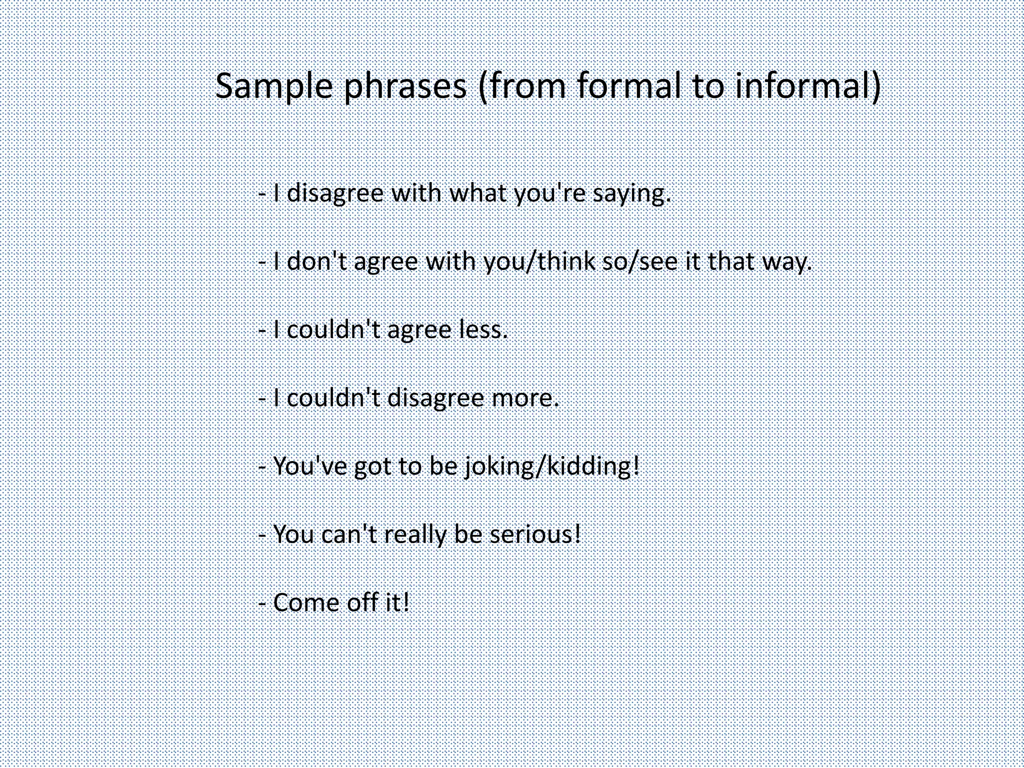 AGREE AND DISAGREE | PPTX