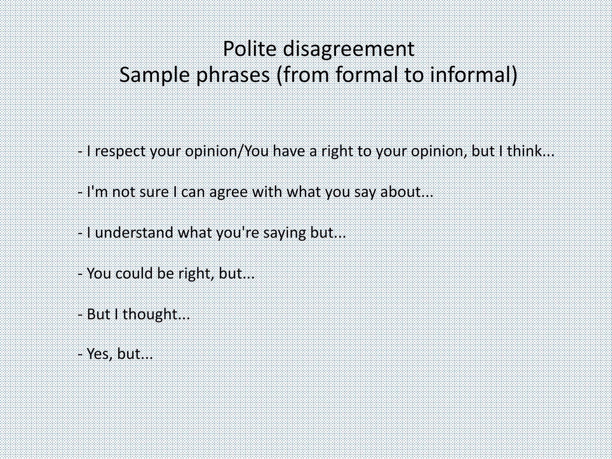 AGREE AND DISAGREE | PPTX