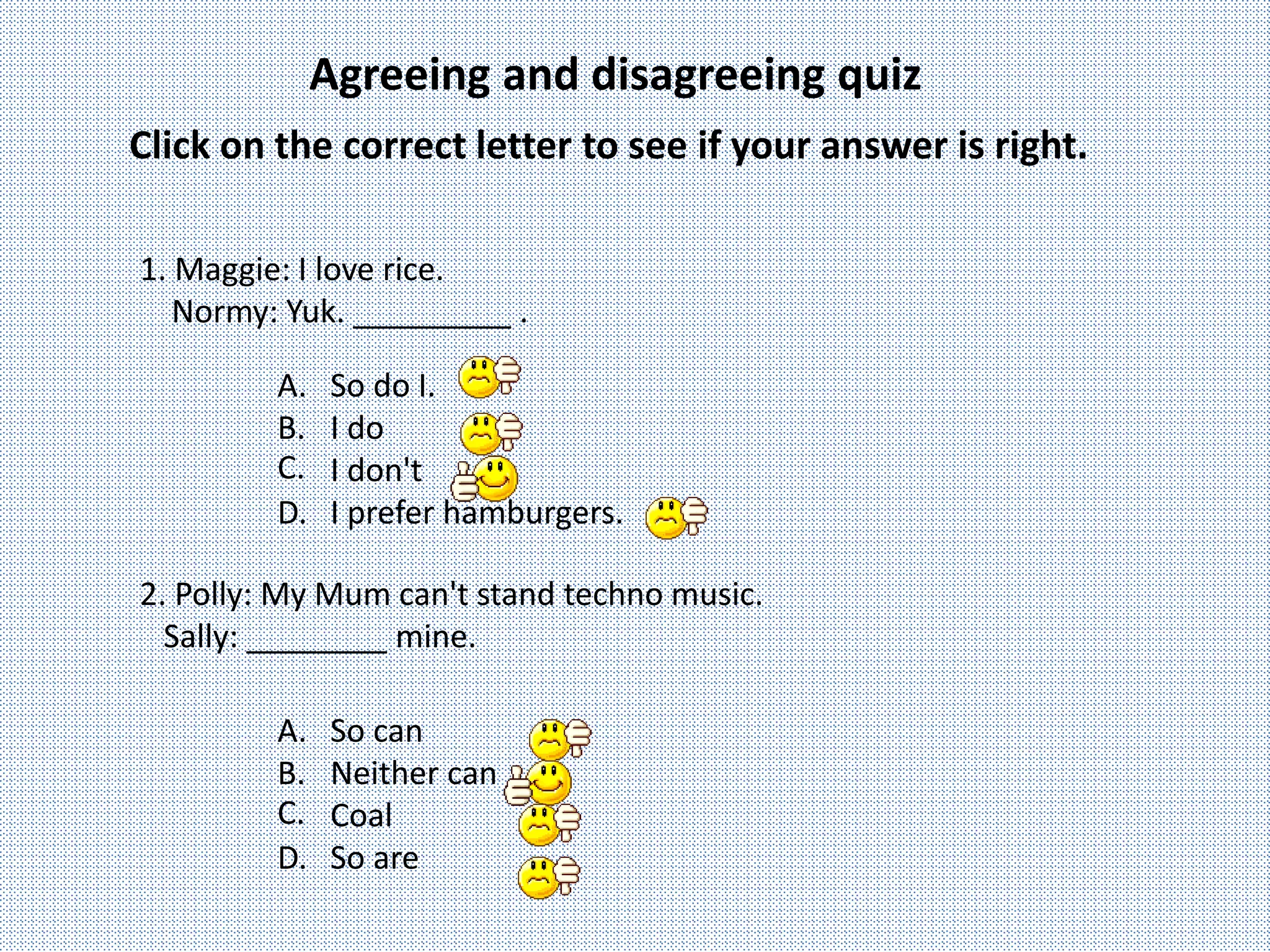 AGREE AND DISAGREE | PPTX