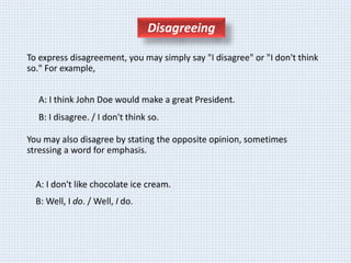 AGREE AND DISAGREE | PPTX